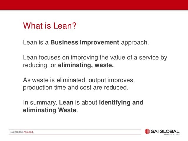 Lean Event 2013