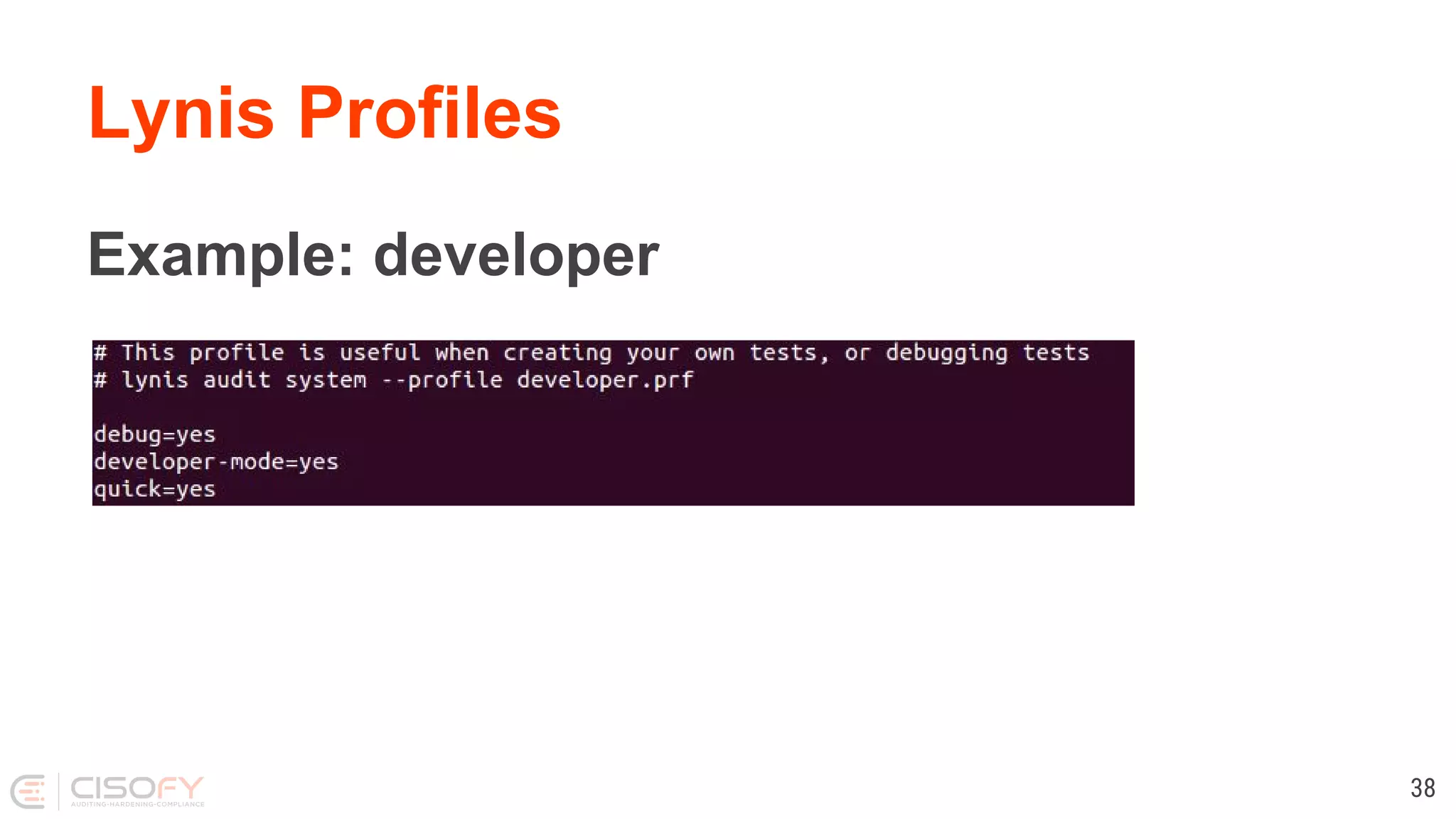 Linux Security Scanning with Lynis | PPT