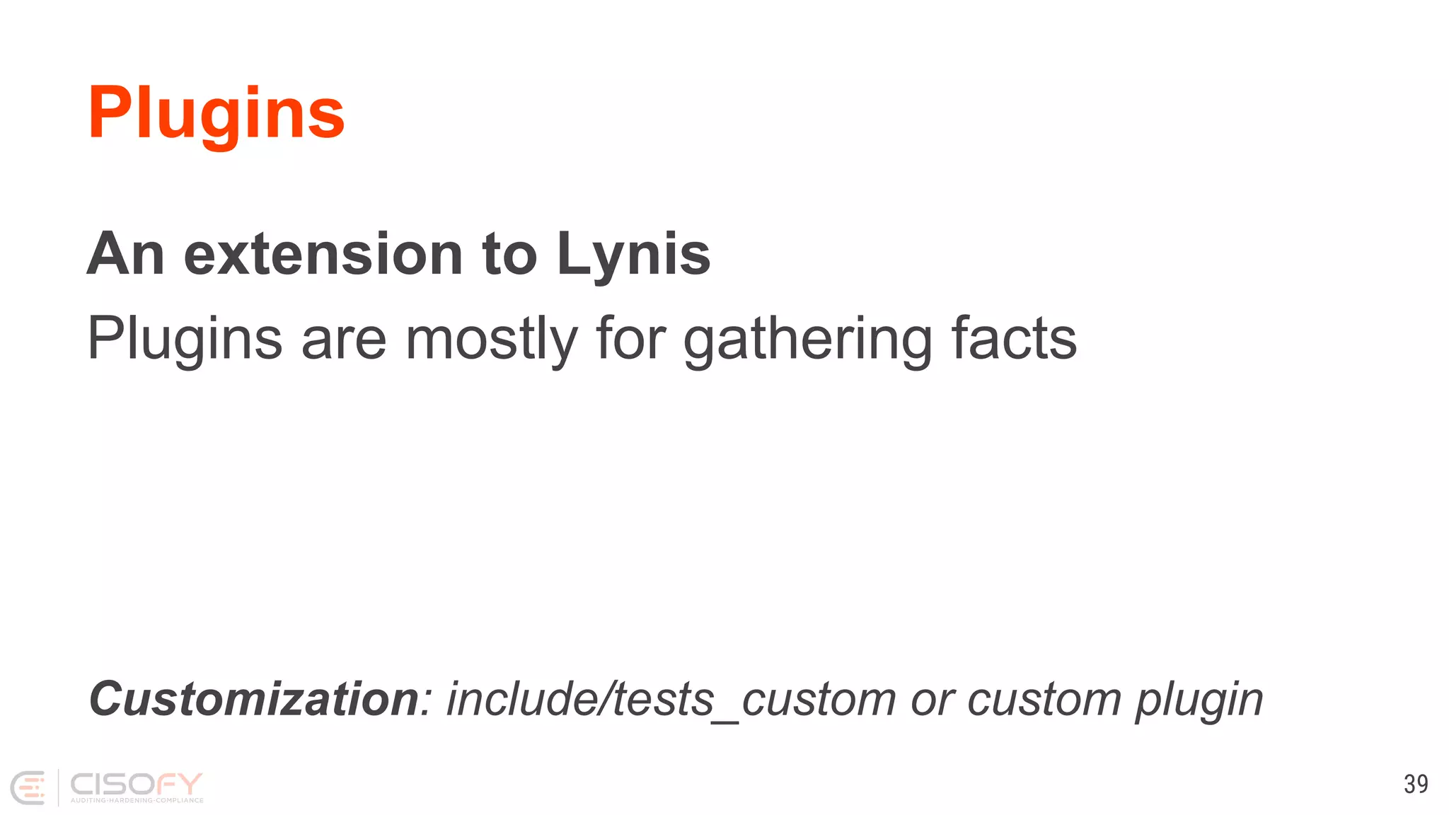 Linux Security Scanning with Lynis | PPT
