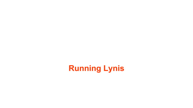 Linux Security Scanning with Lynis | PPT | Free Download