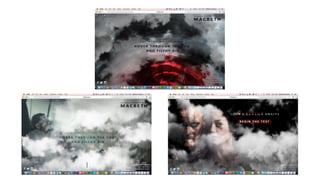 Michael Fassbender Macbeth Movie Social Media Campaign Concept | PPT