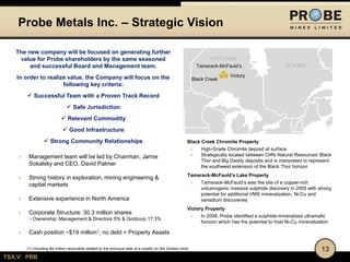 Probe Mines Corporate Presentation March 2015 | PPT