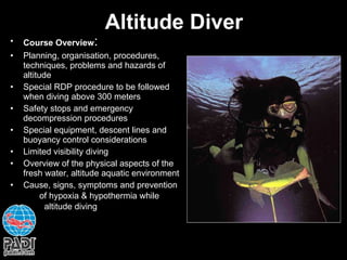 Presentation Master Scuba Diver | PPT