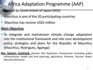 Presentation - Mauritius climate change adaptation strategies | PPT