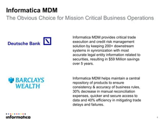 Informatica MDM Presentation | PPTX