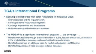 Presentation: Medical Devices Single Audit Program (MDSAP) Pilot ...