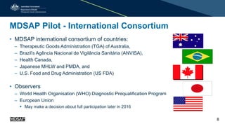 Presentation: Medical Devices Single Audit Program (MDSAP) Pilot Program | PPTX
