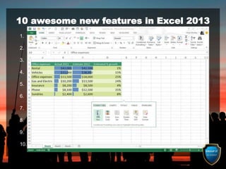 Microsoft Excel 2013 Basics course | PDF