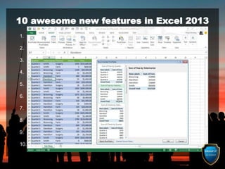 Microsoft Excel 2013 Basics course | PDF