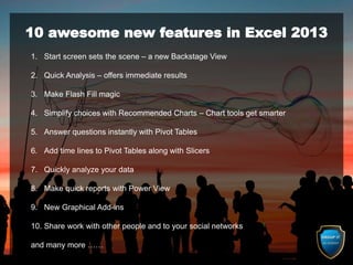Microsoft Excel 2013 Basics course | PDF | Operating Systems | Computer ...