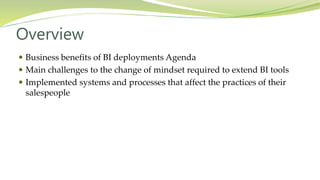 Process Transformation through Business Intelligence Deployments | PPT