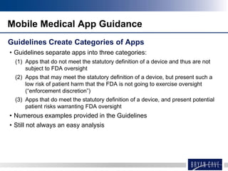 Presentation - Mobile Medical Applications Guidance for Industry and ...
