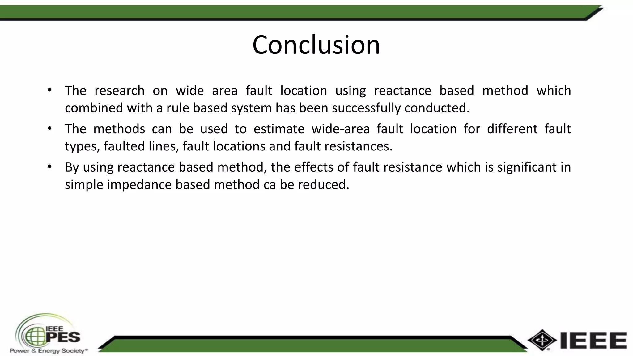 Wide Area Fault Location For Power Transmission Network Using Reactance Based Method Ppt