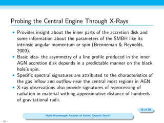 Presentation-Multi-Wavelength Analysis of Active Galactic Nuclei | PPT