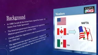 Presentation on North America Free Trade Agreement(NAFTA) | PPTX