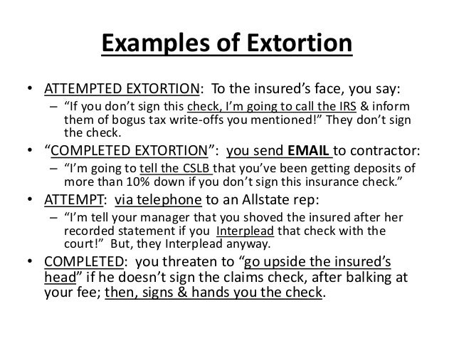 Presentation Proof of Loss & The Road to Bad Faith