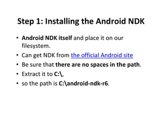 NDK Programming in Android | PDF | Operating Systems | Computer Software and Applications