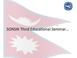 SONSIK 3rd Educational Seminar Promo PPT | PPT