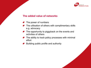 Using Health Networks Effectively | PPT