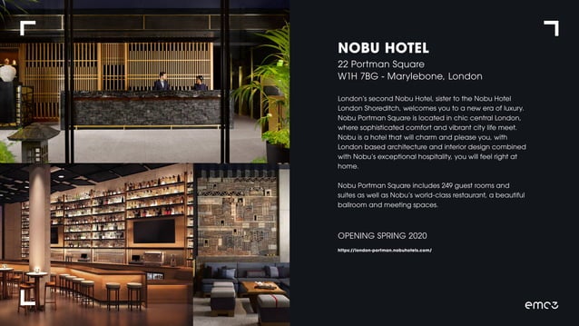 emc3 New London Hotels 2020 | PPT