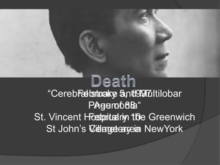 Jose Garcia Villa ( The Bashful one, First, A poem must be magical and ...