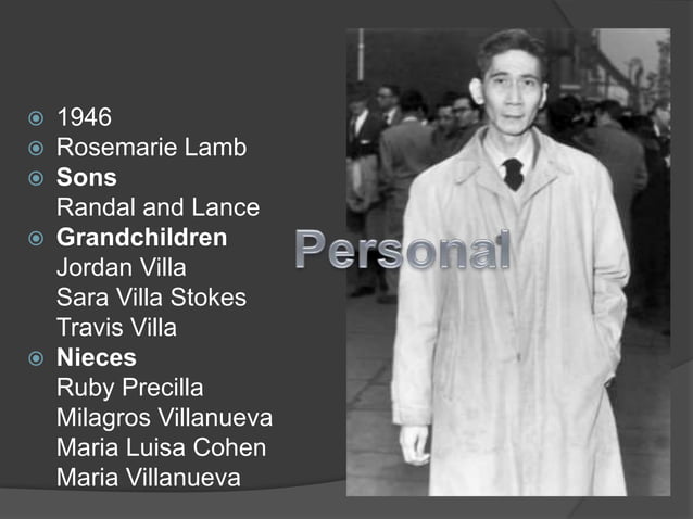 Jose Garcia Villa ( The Bashful one, First, A poem must be magical and ...