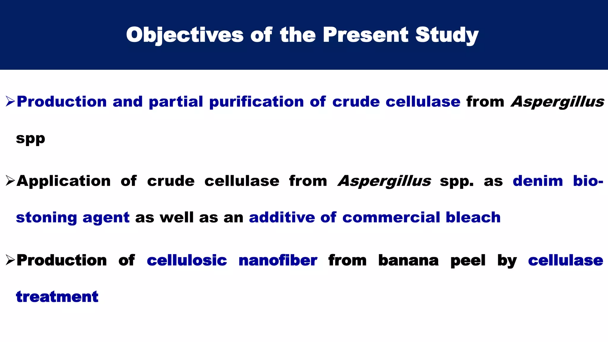 Production of cellulase and it's application | PPTX