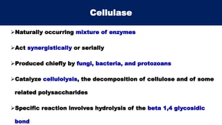 Production of cellulase and it's application | PPTX