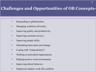 Applications of OB Concepts in Consiglieri Private Ltd. | PPT