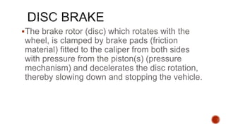 presentation-of-brake-system.pptx | Auto Parts | Automotive