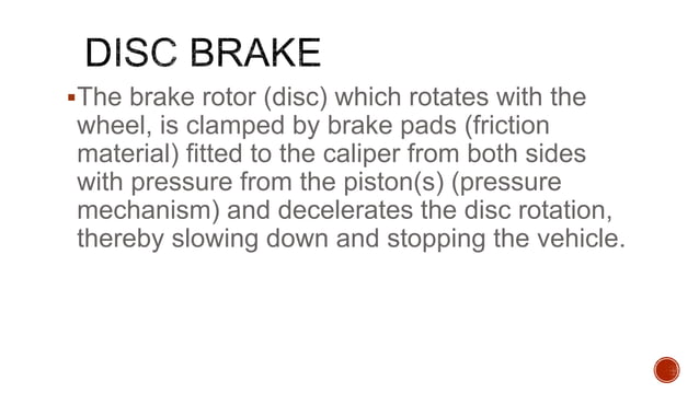 presentation-of-brake-system.pptx | Auto Parts | Automotive
