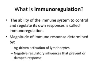 Presentation of-immunoregulation-full-research | PPTX