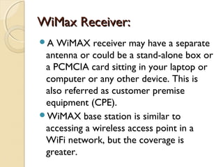 Presentation of-wimax | PPT