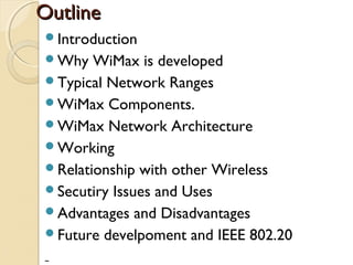 Presentation of-wimax | PPT
