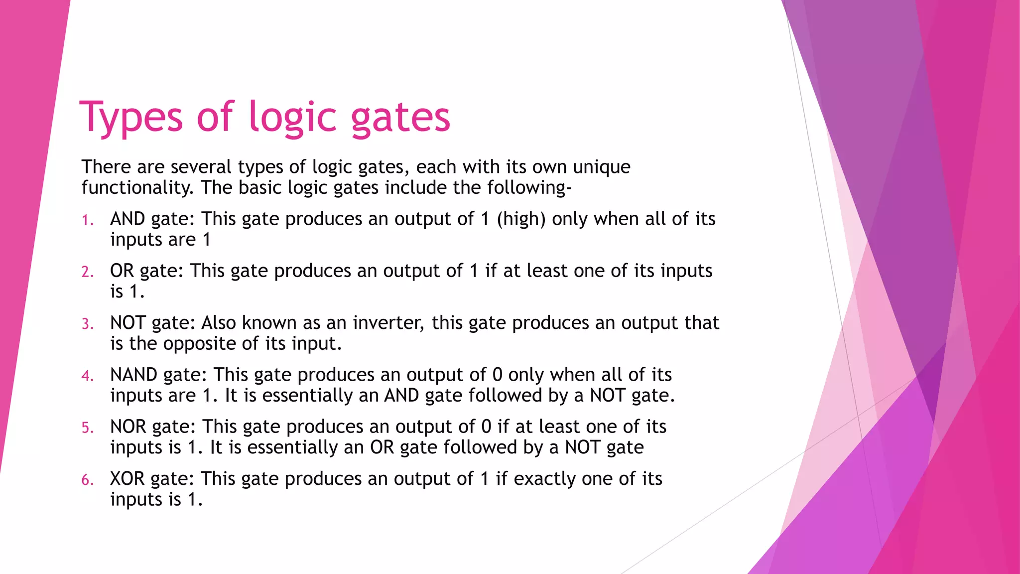 Digital Logic Gates Pptx Programming Languages Computing