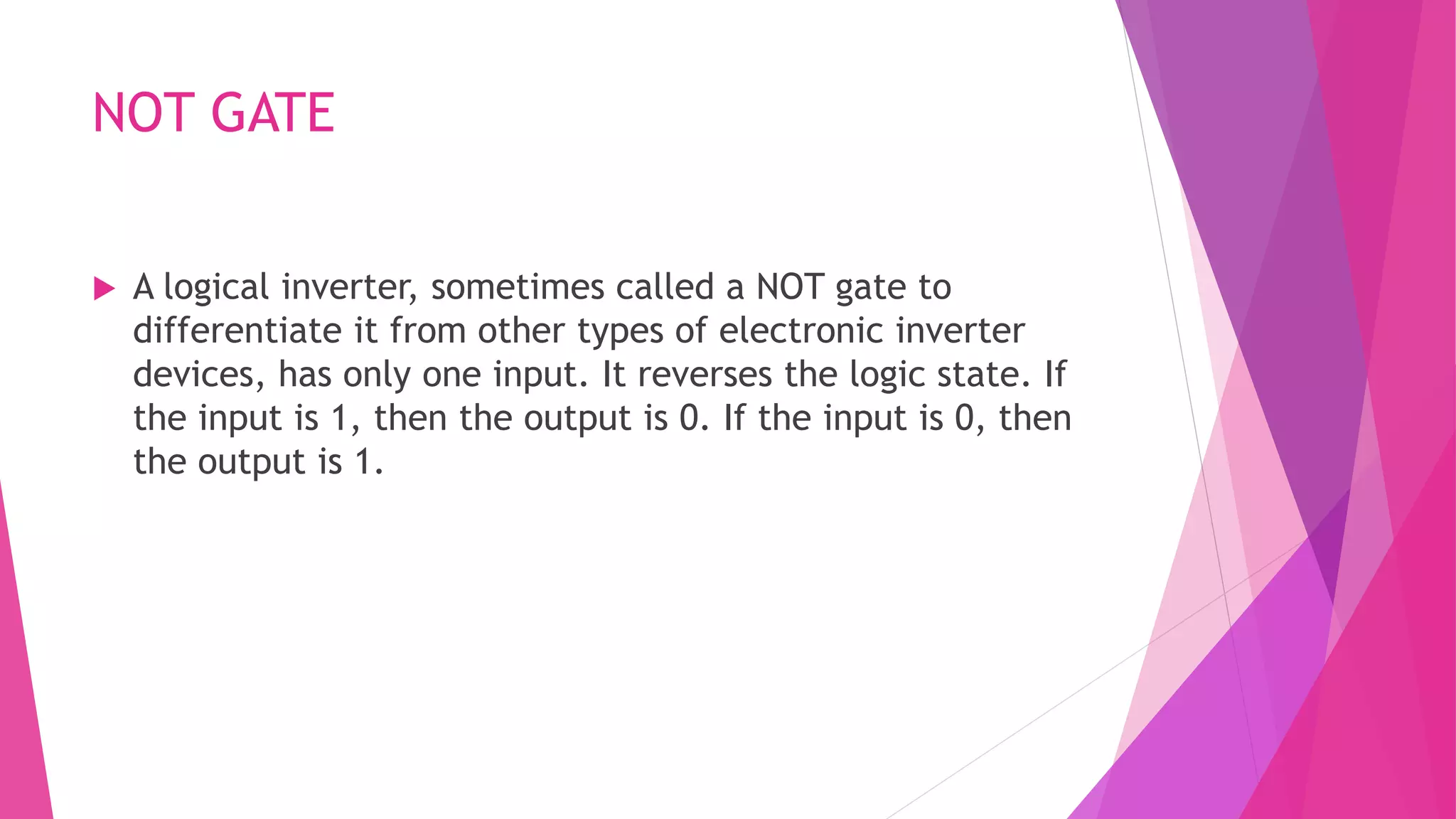 Digital Logic Gates Pptx Programming Languages Computing