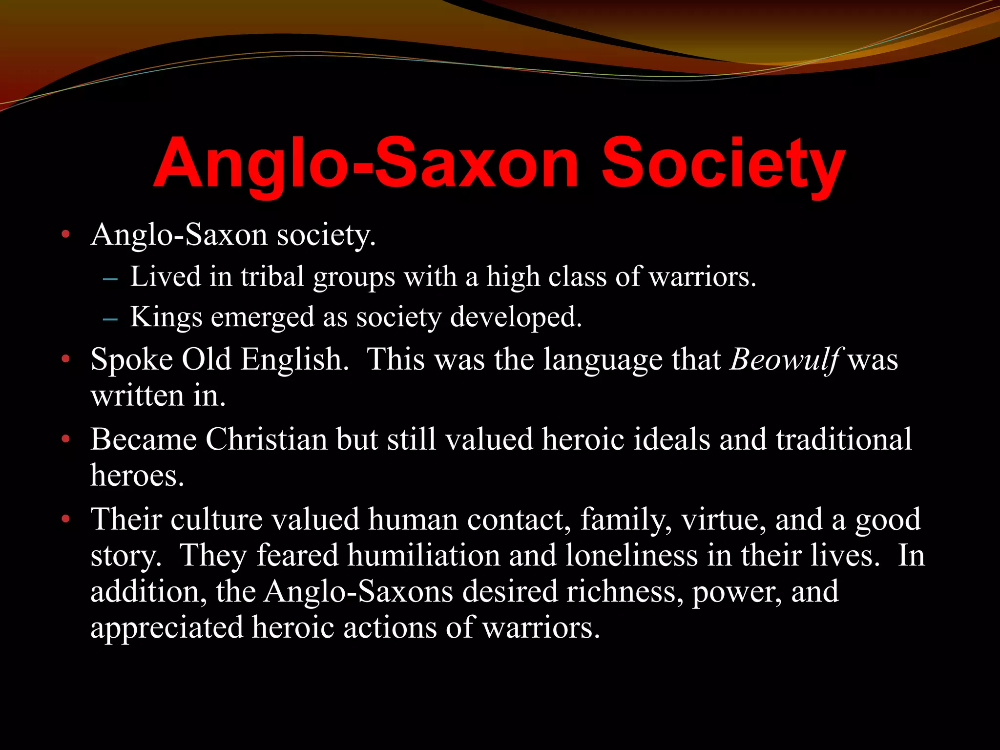 Presentation on-anglo-saxon-period | PPTX