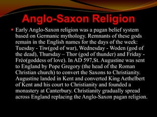 Presentation on-anglo-saxon-period | PPT