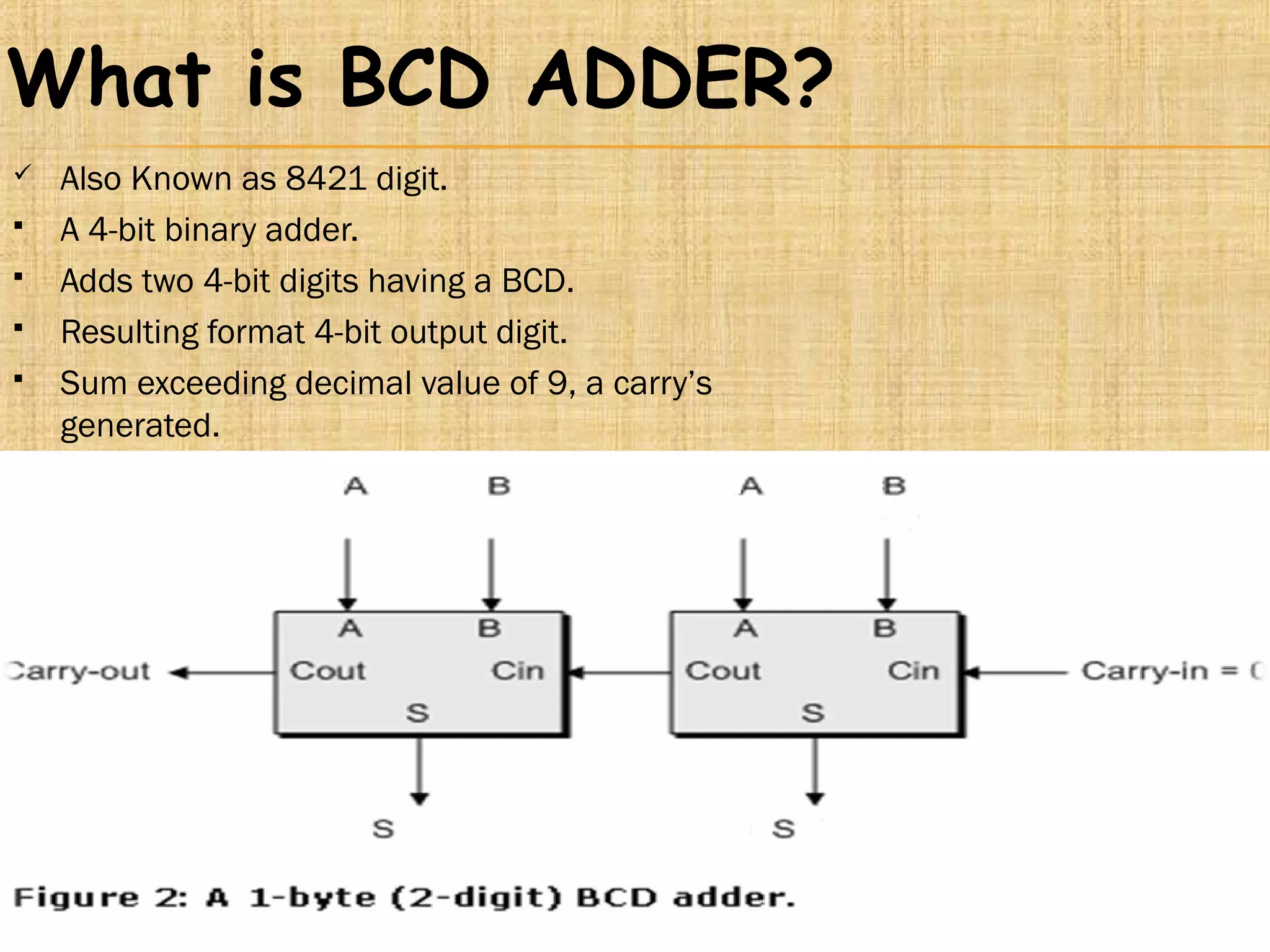 BCD ADDER | PPT | Programming Languages | Computing