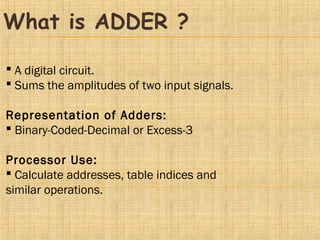BCD ADDER | PPT