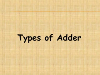 Presentation on bcd adder | PPT | Programming Languages | Computing