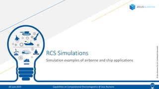 CEM and Radar Cross Section @ Zeus Numerix | PPT