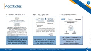CEM and Radar Cross Section @ Zeus Numerix | PPT