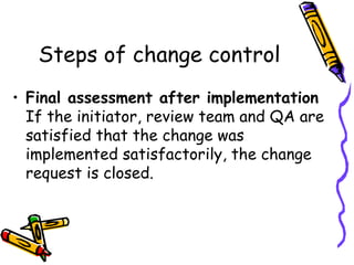 Presentation on-change-control | PPT
