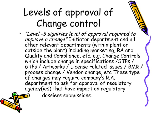 Presentation on-change-control | PPT | Education