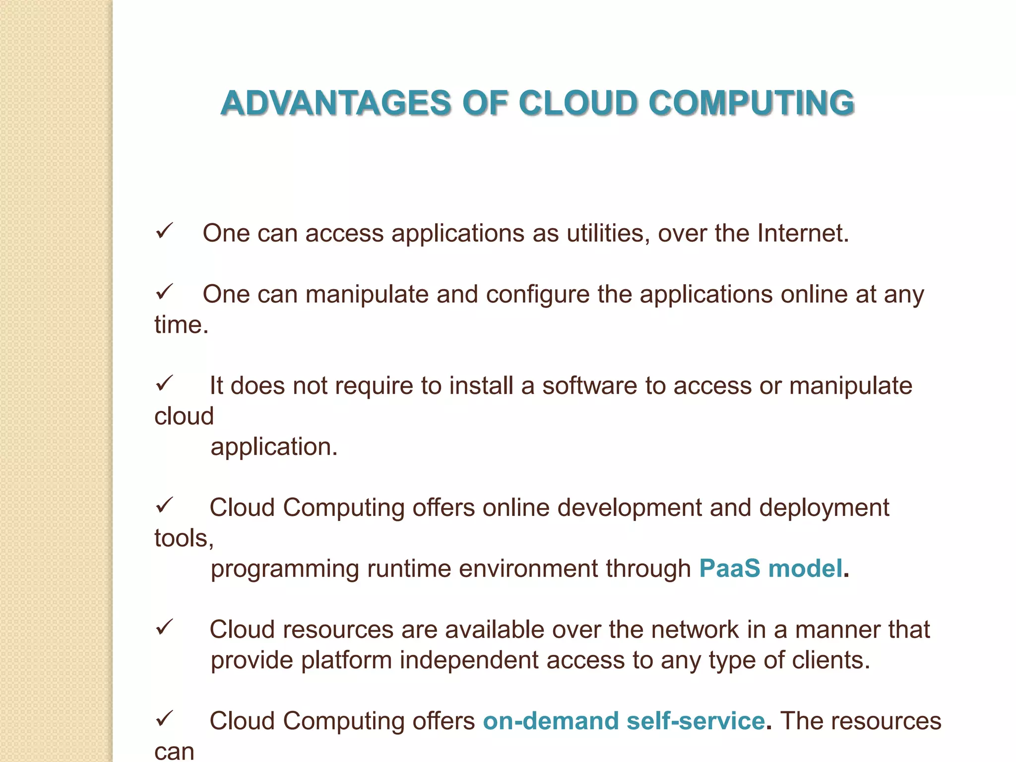 Introduction On Cloud Computing Pptx Cloud Computing Internet