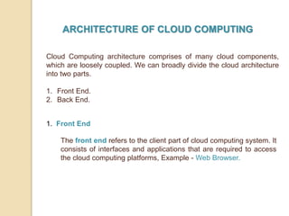 Introduction on Cloud Computing | PPTX