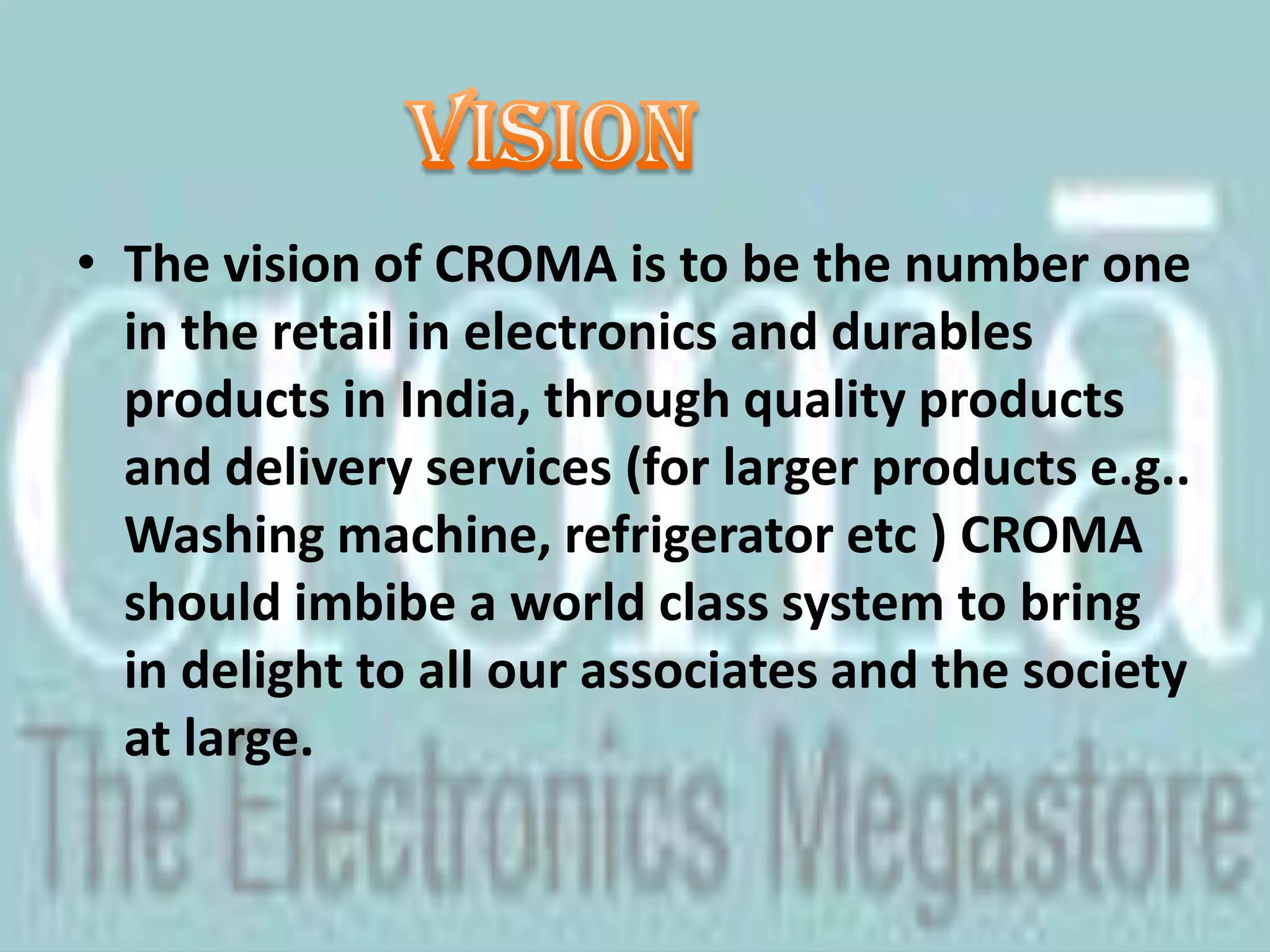 Presentation on Croma | PPTX