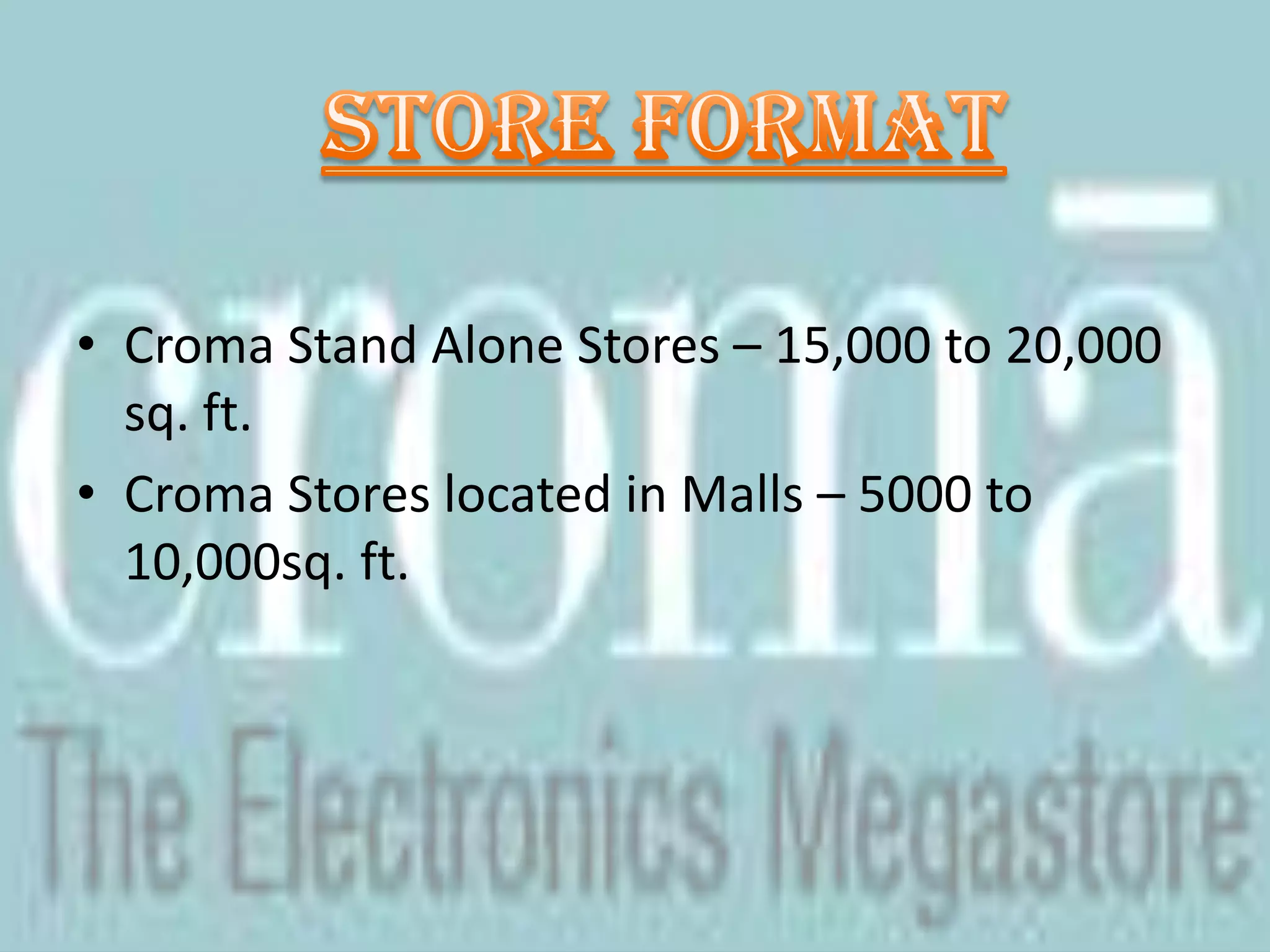 Presentation on Croma | PPTX