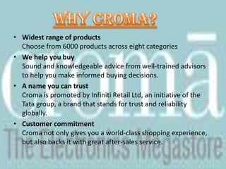 Presentation on Croma | PPTX